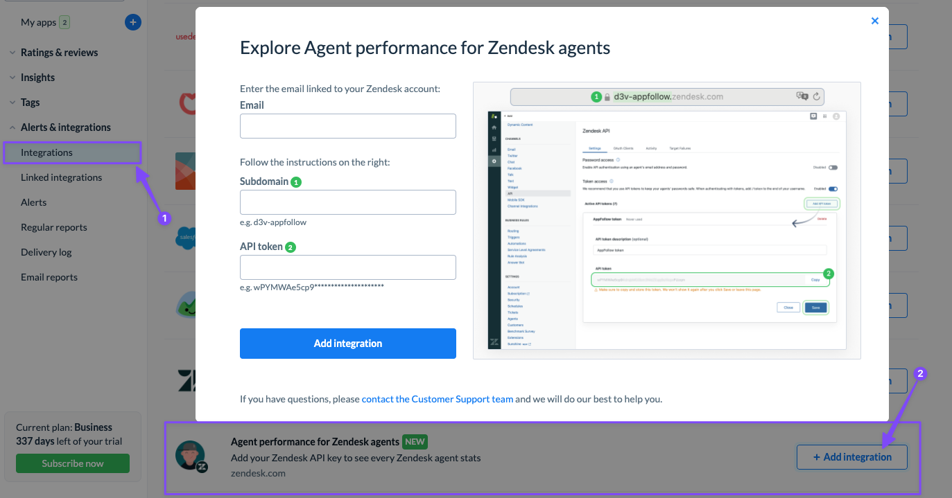 Zendesk Agent Performance Integration – AppFollow